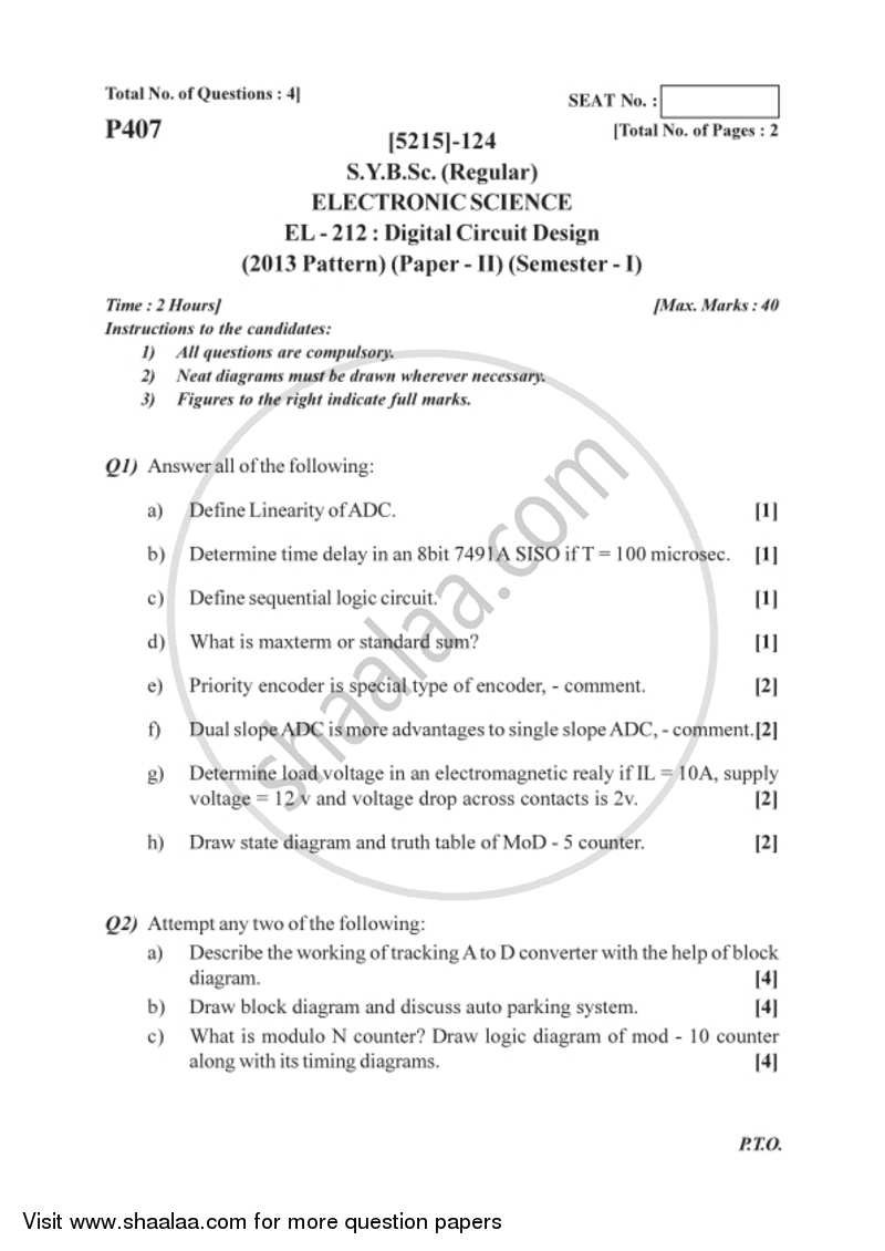 Download Electronic Circuit Design Exam Past Paper - MPYA NEWS