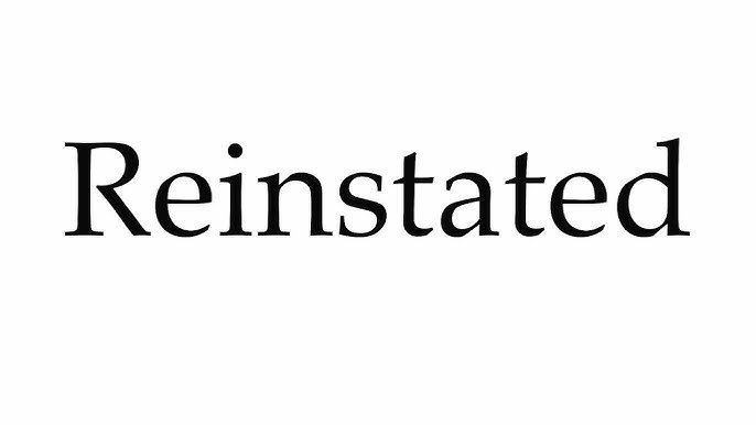 TSC Application For Reinstatement Form